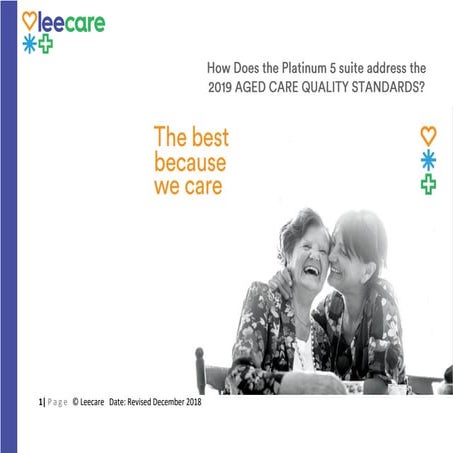 How Leecare meets the 2019 Aged Care Quality Standards | PDF