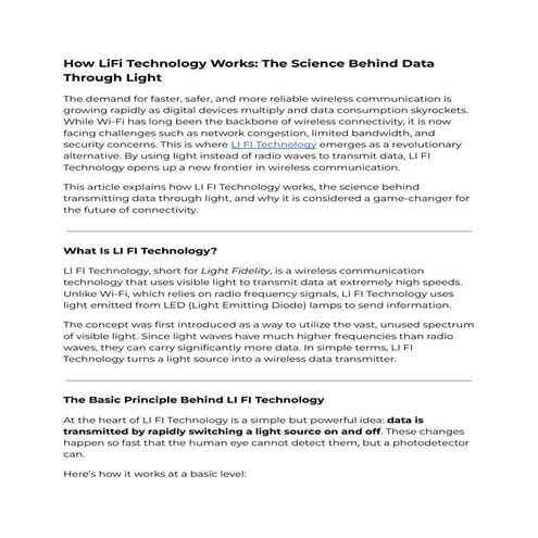 How LiFi Technology Works_ The Science Behind Data Through Light.pdf