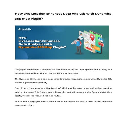 How Live Location Enhances Data Analysis with Dynamics 365 Map Plugin.pdf
