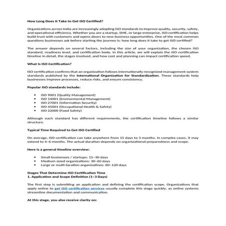 How Long Does It Take to Get ISO Certified.pdf