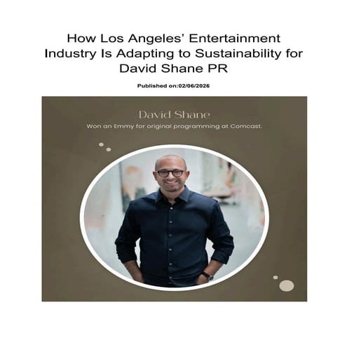 David Shane Pr presentations