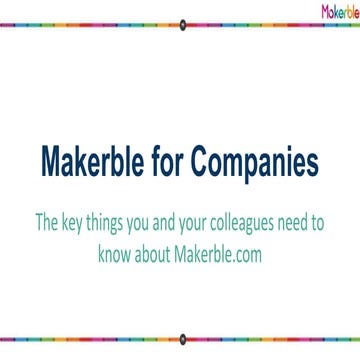 How makerble tracks your company's charitable impact | PPT