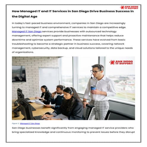 How Managed IT and IT Services in San Diego Drive Business Success in ...