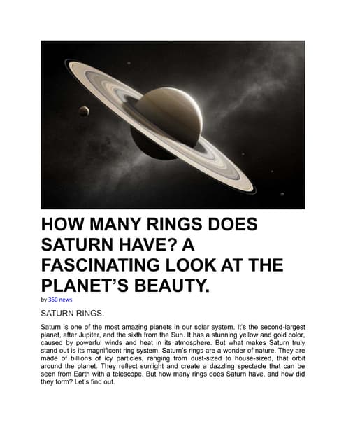 The Disappearance of Saturn's Rings in 2025_ A Scientific and Cultural ...