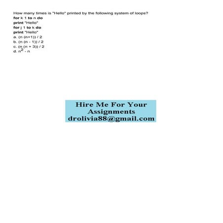 How many times is Hello printed by the following system of.pdf