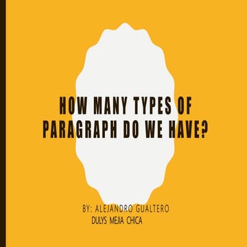 How many types of paragraph do we have | PPTX