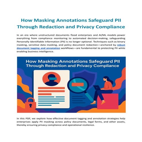 How Masking Annotations Safeguard PII Through Redaction & Privacy ...