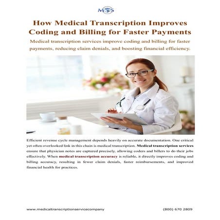 How Medical Transcription Improves Coding and Billing for Faster ...