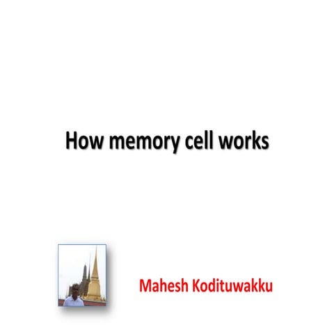 How memory cell works | PPT