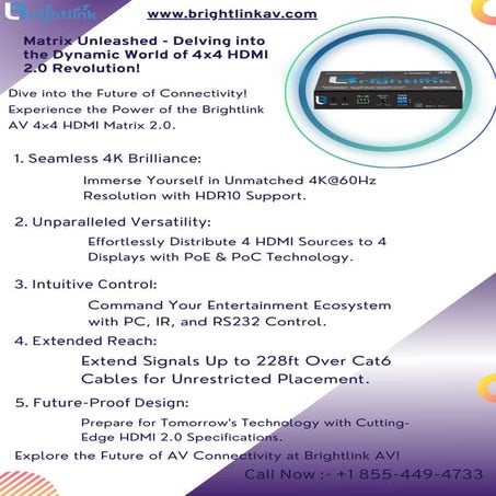 Matrix Unleashed - Delving into the Dynamic World of 4x4 HDMI 2.0 ...