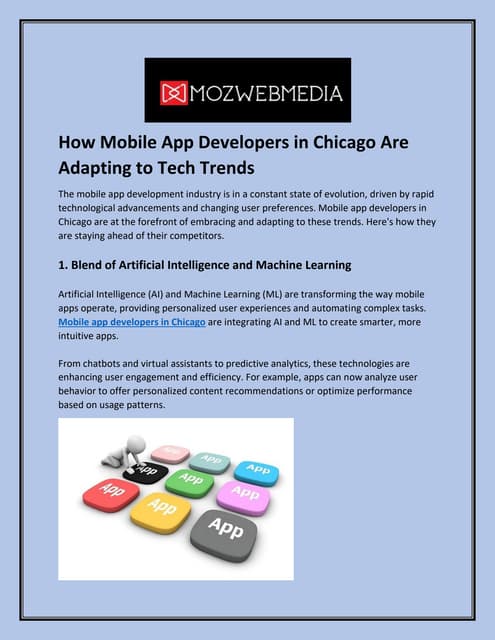The Impact of Artificial Intelligence on Mobile App Development | PDF