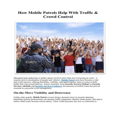 How Mobile Patrols Help With Traffic & Crowd Control.pdf