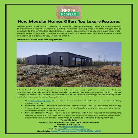 How Modular Homes Offers Top Luxury Features.pdf