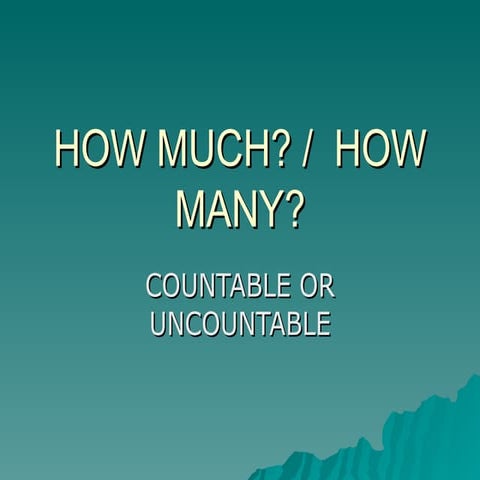How Much | PPT