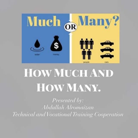 How much and how many | PPTX