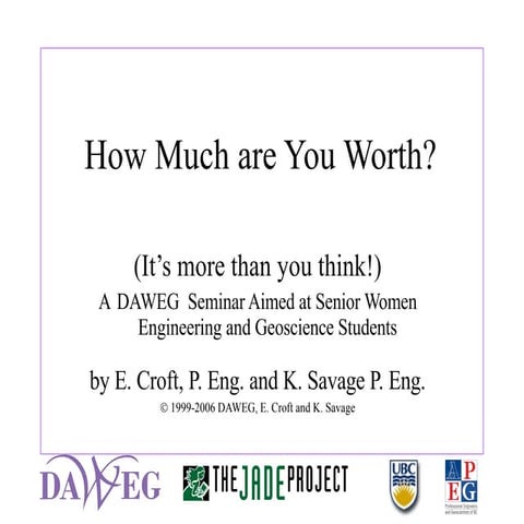 How Much Are You Worth | PPT