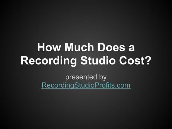 Ways to Set up a Portable Recording Studio | PPT