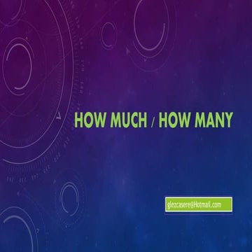 Much and Many | PPTX
