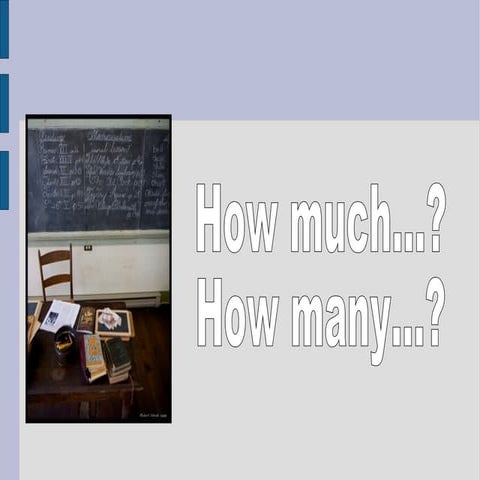 How much and how many | PPTX