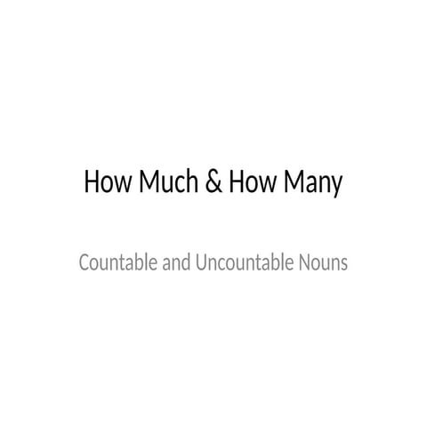 Learn the difference between how Much and How Many.pptx