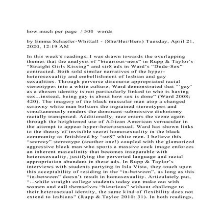 how much per page 500 wordsby Emma Schaefer-Whittall - (Sh.docx ...