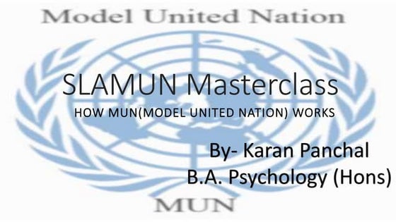 Intro to Model United Nations | PPTX
