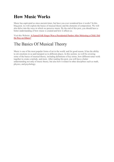 Stimuli in musical composition | PPTX