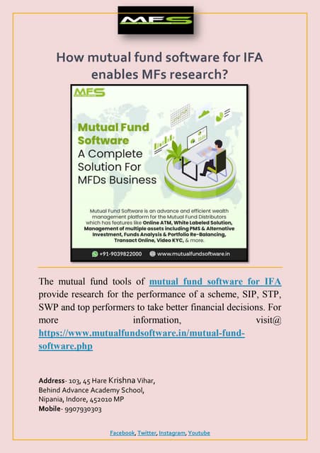 How does Best Mutual Fund Software indicates portfolio situation.pdf