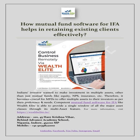 How mutual fund software for IFA helps in retaining existing clients ...