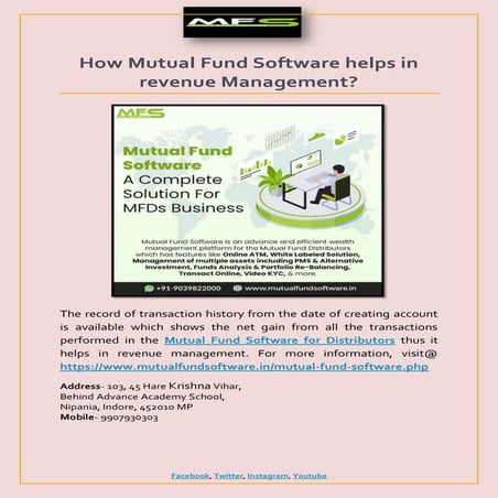 How Mutual Fund Software helps in revenue Management.pdf