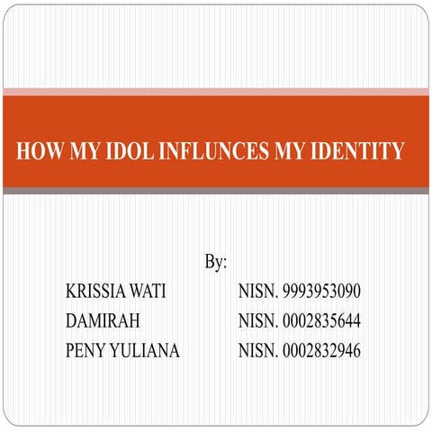 HOW MY IDOL INFLUNCES MY IDENTITY.pptx