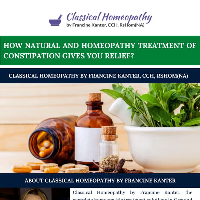 How Natural and Homeopathy Treatment of Constipation Gives You Relief ...