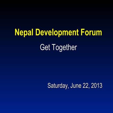 How NDF was established | PPT