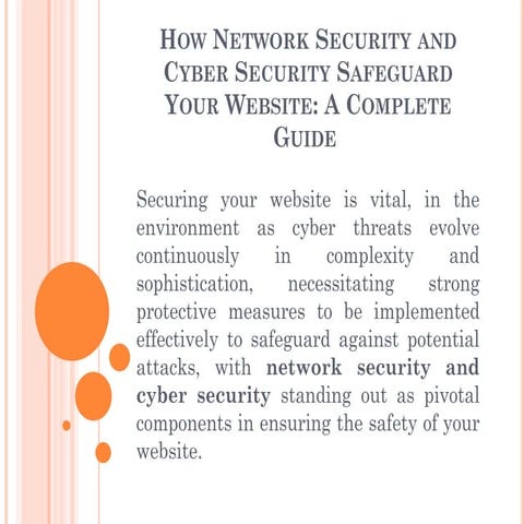 How Network Security and Cyber Security Safeguard Your Website: A ...