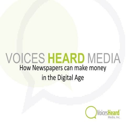 How newspapers Can Make Money in a Digital Age | PPTX