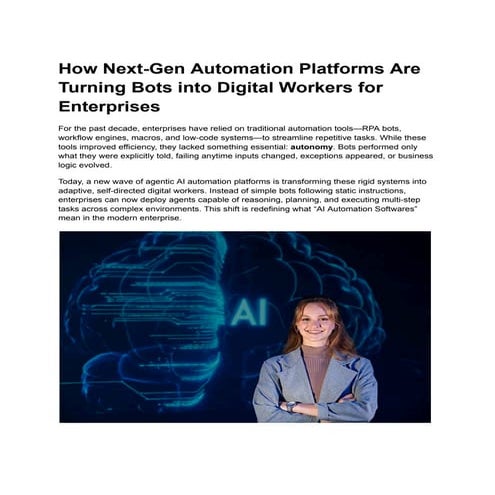 Agentic AI: The 2025 Next-Gen Automation Guide | PPTX