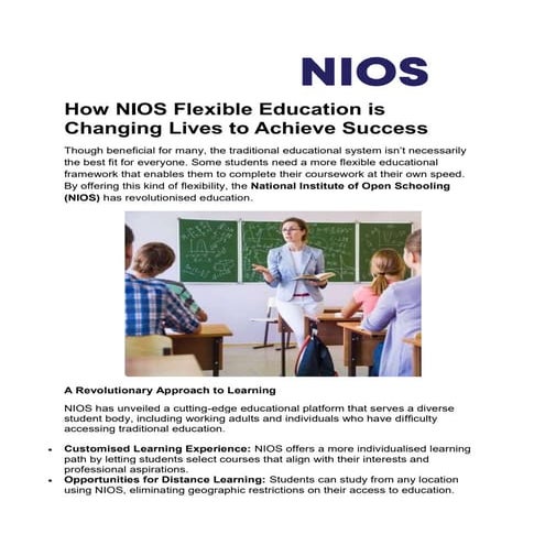 How NIOS Flexible Education is Changing Lives to Achieve Success.pdf