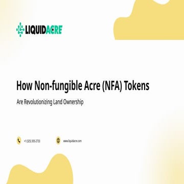 How Non-fungible Acre (NFA) Tokens Are Revolutionizing Land Ownership ...