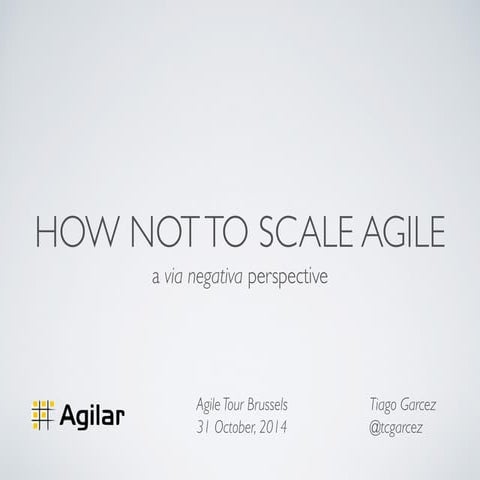 How not to scale agile | PDF