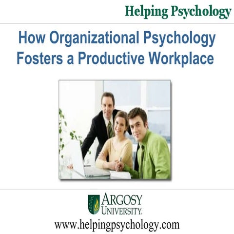 How Organizational Psychology Fosters a Productive Workplace | PPT