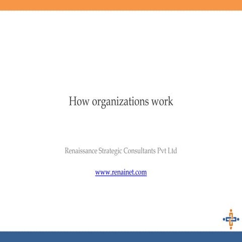 How organizations work | PPTX