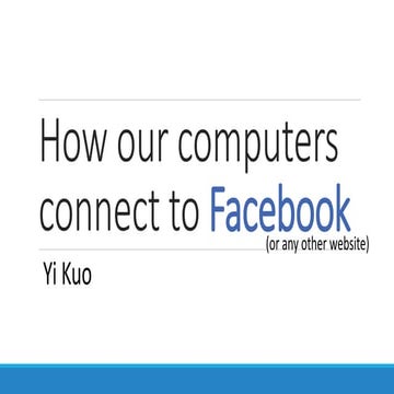 How our computers connect to facebook | PPT