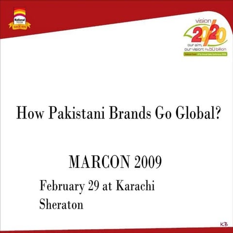 How pakistani brands go global | PPT