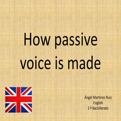How passive voice is made | PPT