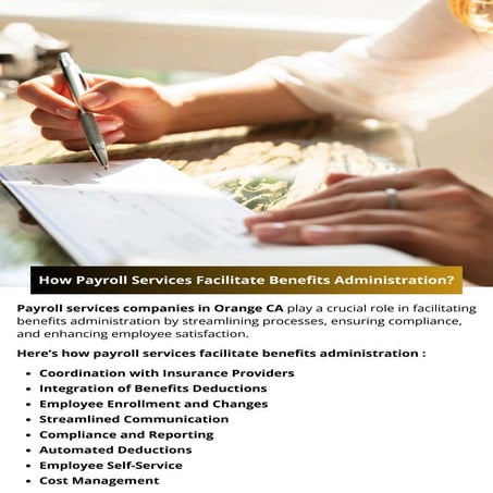 How Payroll Services Facilitate Benefits Administration? | PDF