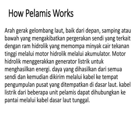 How pelamis works | PPT