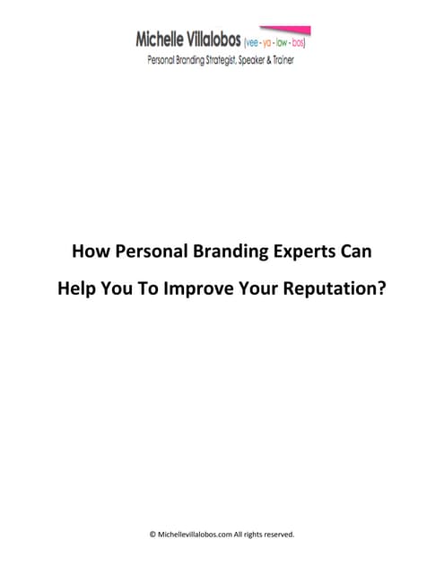 Personal Branding 101 | PPTX