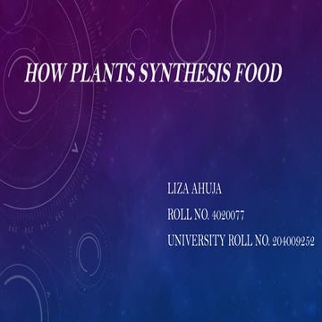 How plants synthesis food class 7 b.ed science.pptx