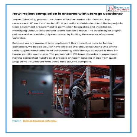 How Project completion is ensured with Storage Solutions? | PDF