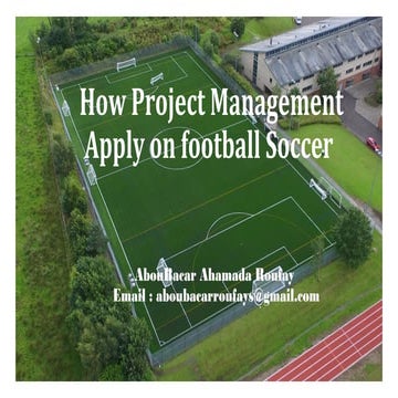 How project management apply on football soccer | ODP
